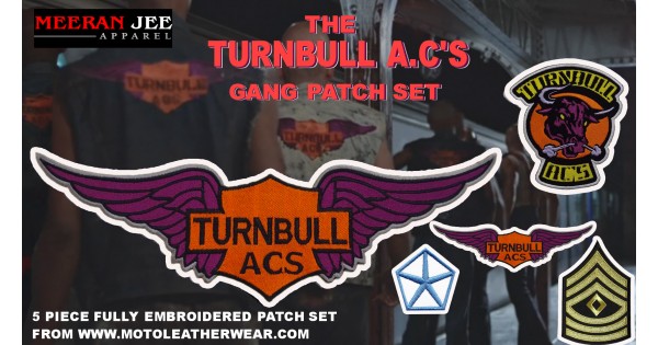 The Warriors Turnbull AC'S Gang Embroidery Patches Set